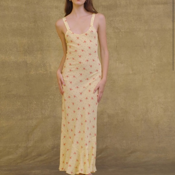 Realisation Par | Dresses | Realisation Par Allegra Yellow Dress With ...